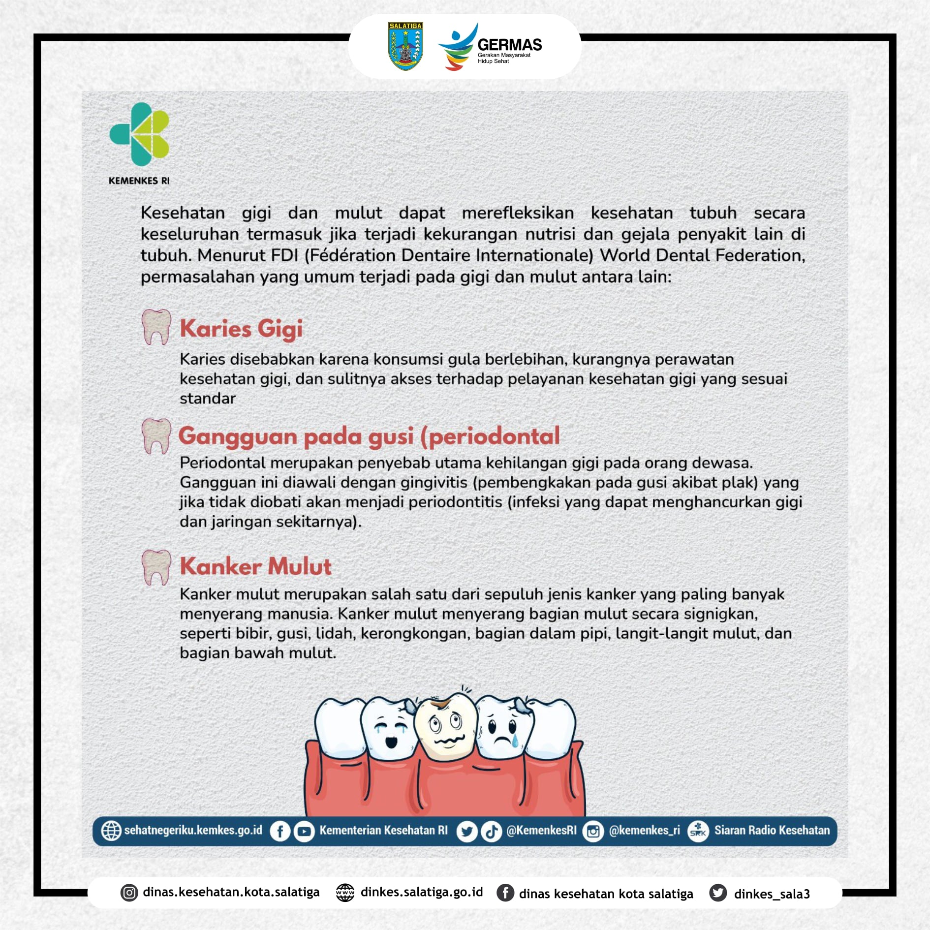 Hari Kesehatan Gigi dan Mulut Nasional – Dinas Kesehatan Kota Salatiga