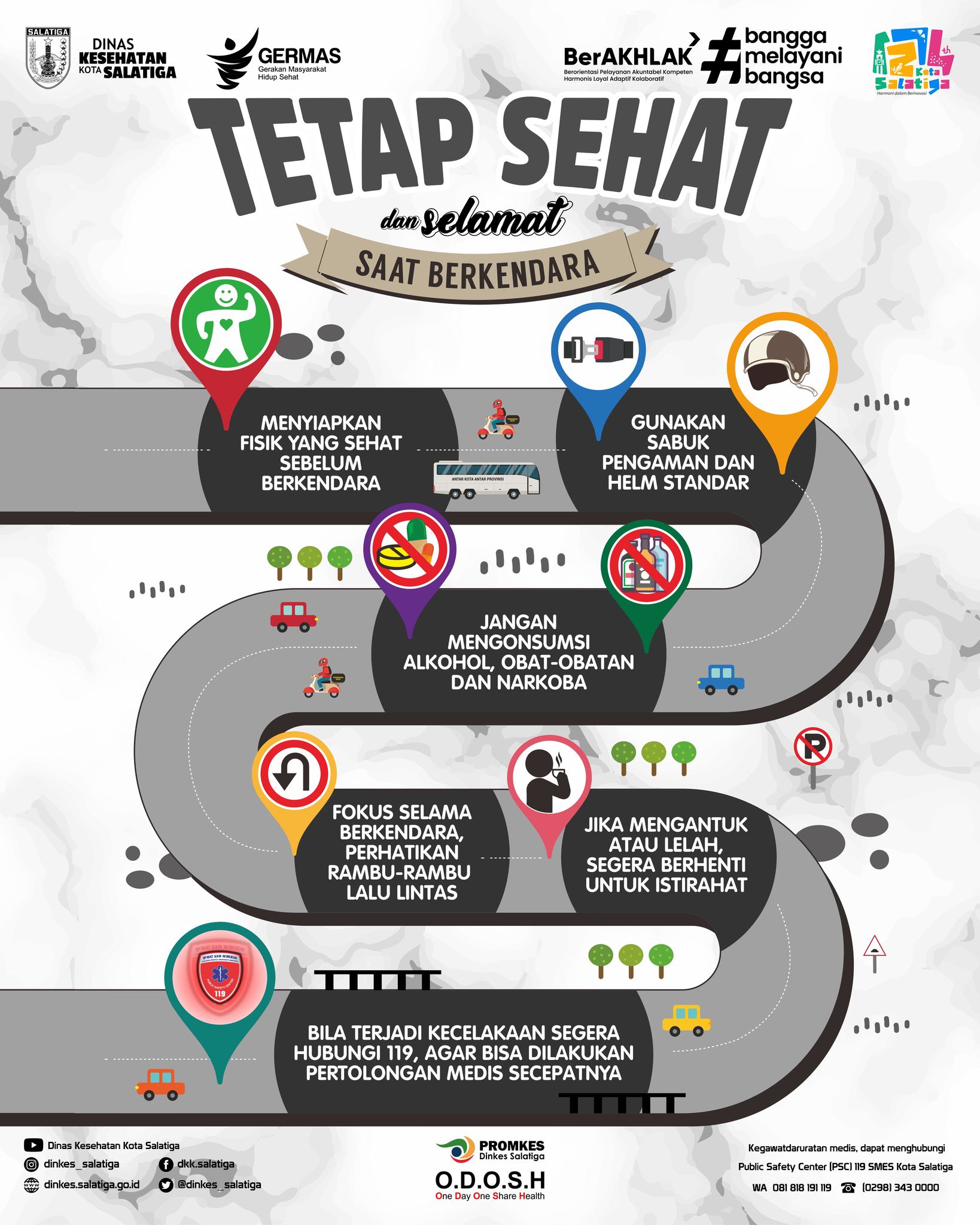 Tetap Sehat dan Selamat saat Berkendara – Dinas Kesehatan Kota Salatiga